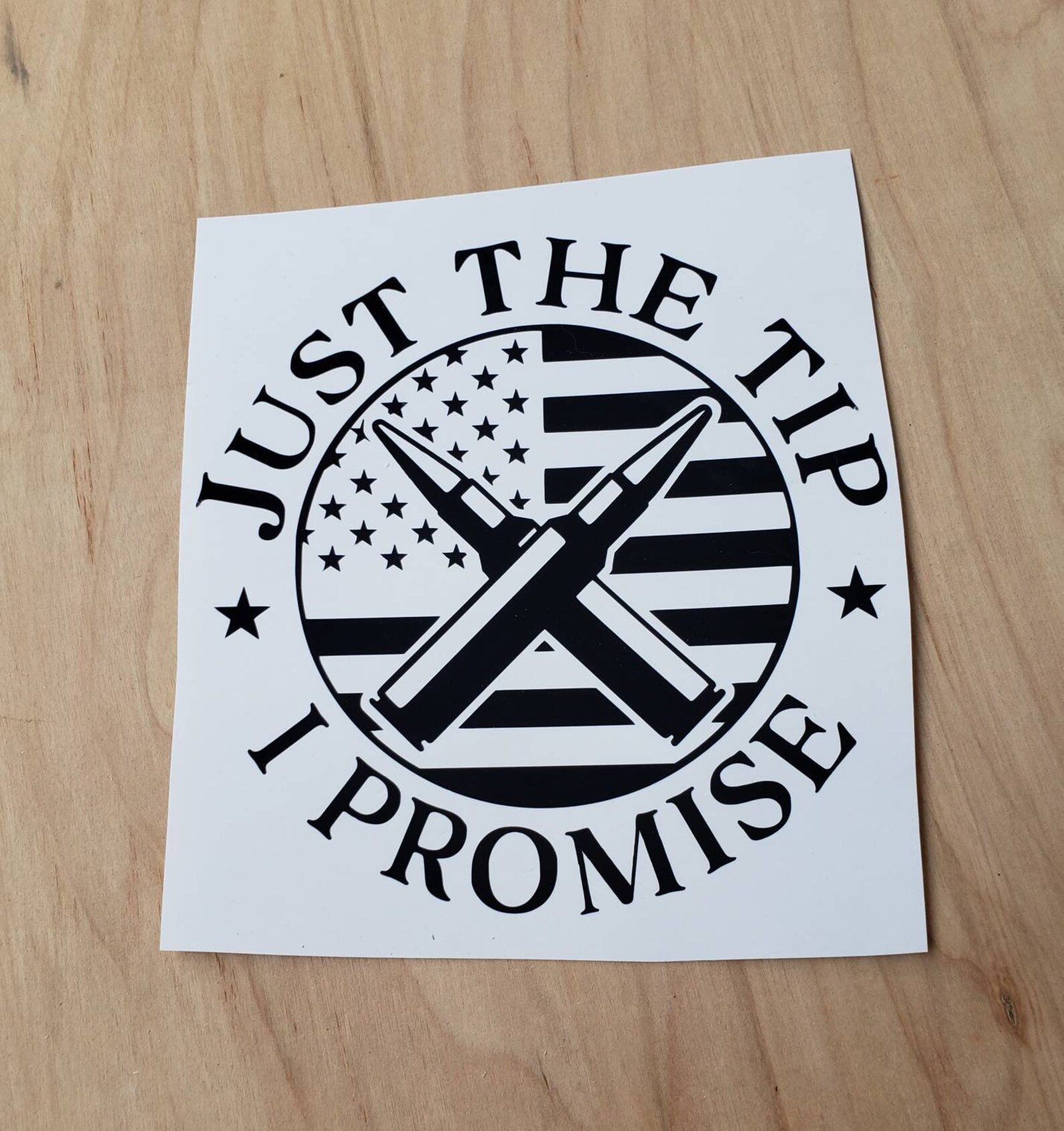 Just the Tip I Promise Decal Sticker 2nd Amendment - Etsy