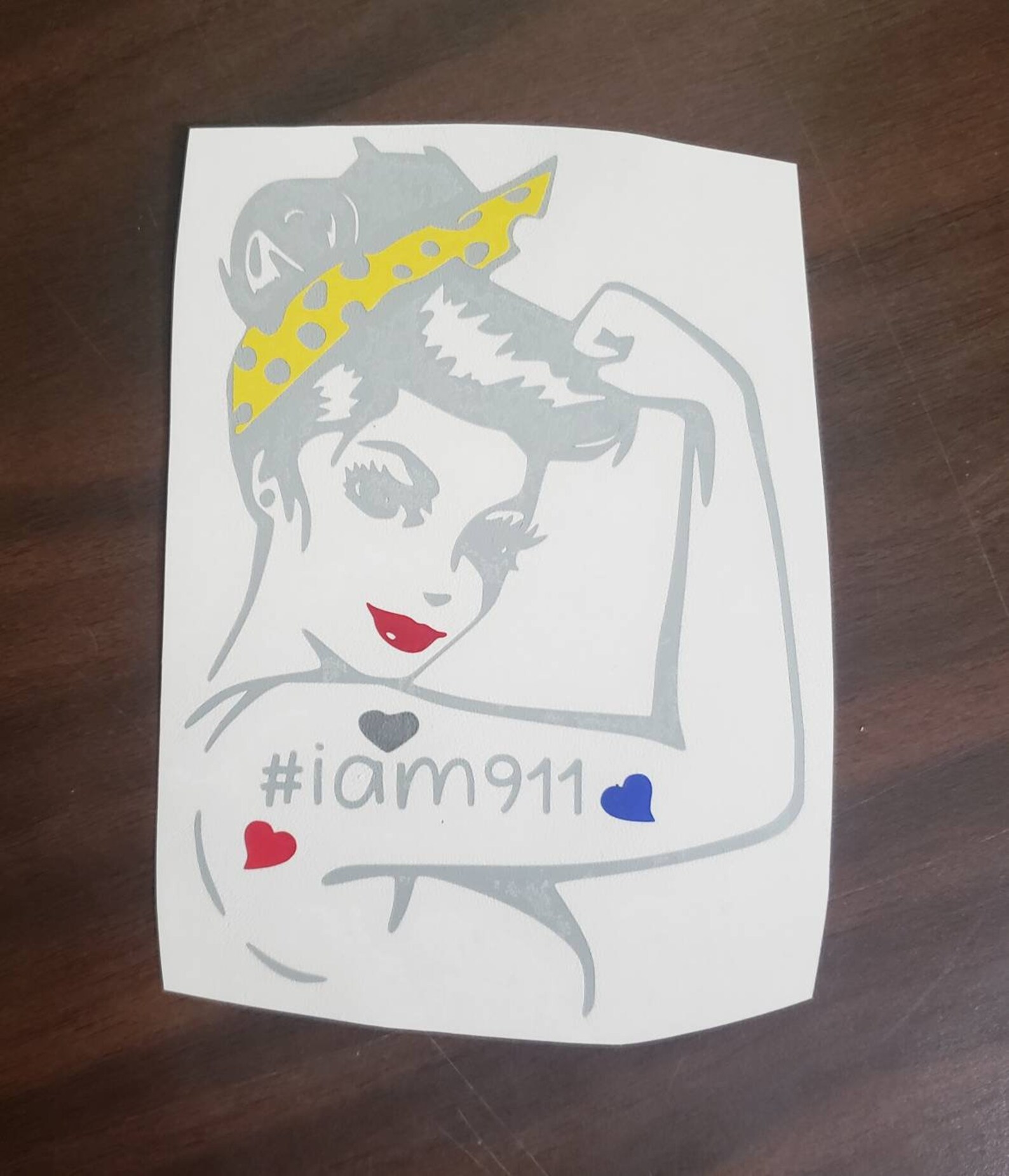 I Am 911 Strong Woman Decal STICKER Police Firefighter - Etsy