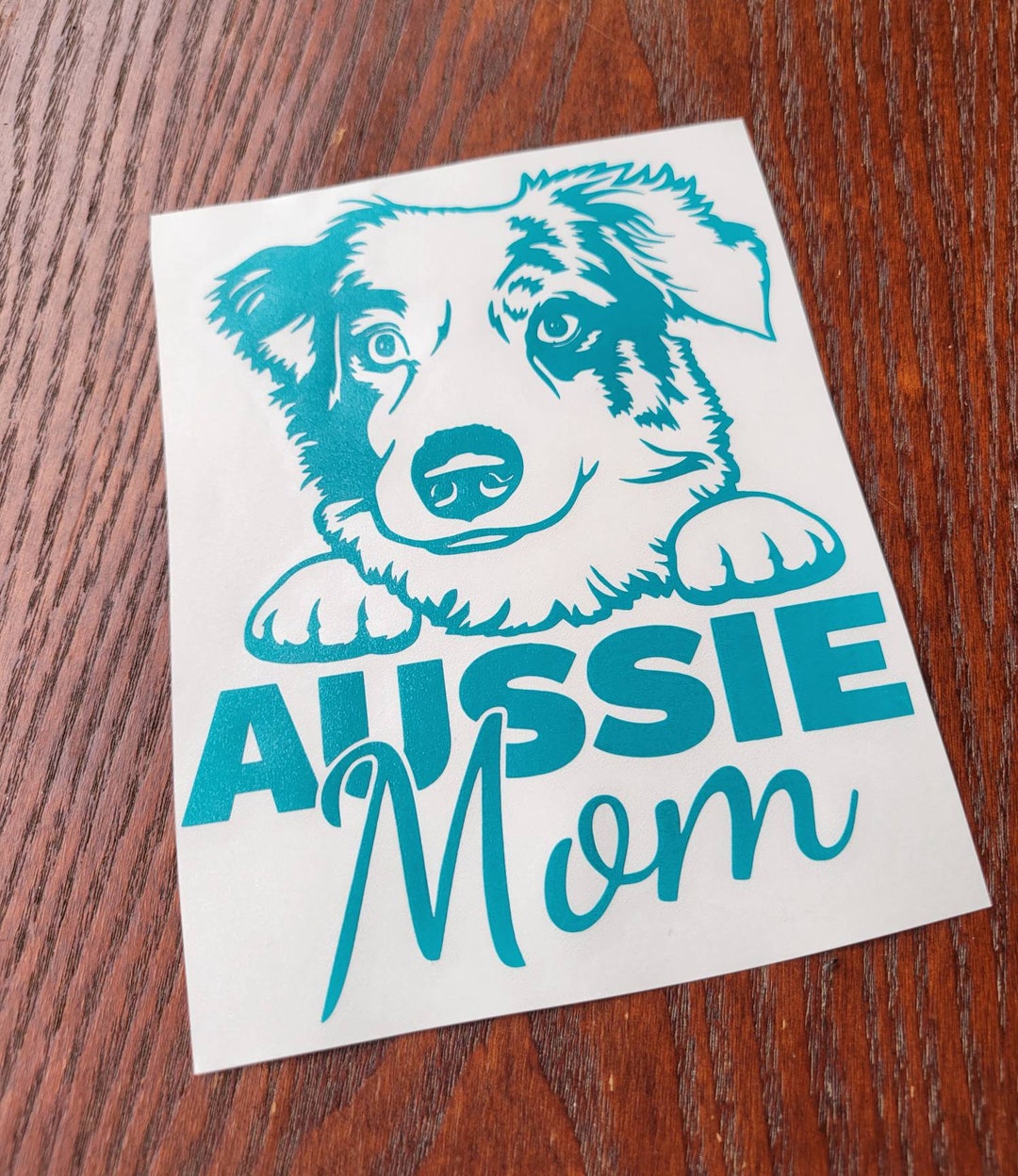 Aussie Mom Decal Australian Shepard Dog Mom Bandana Mom Decal Fur Mama ...