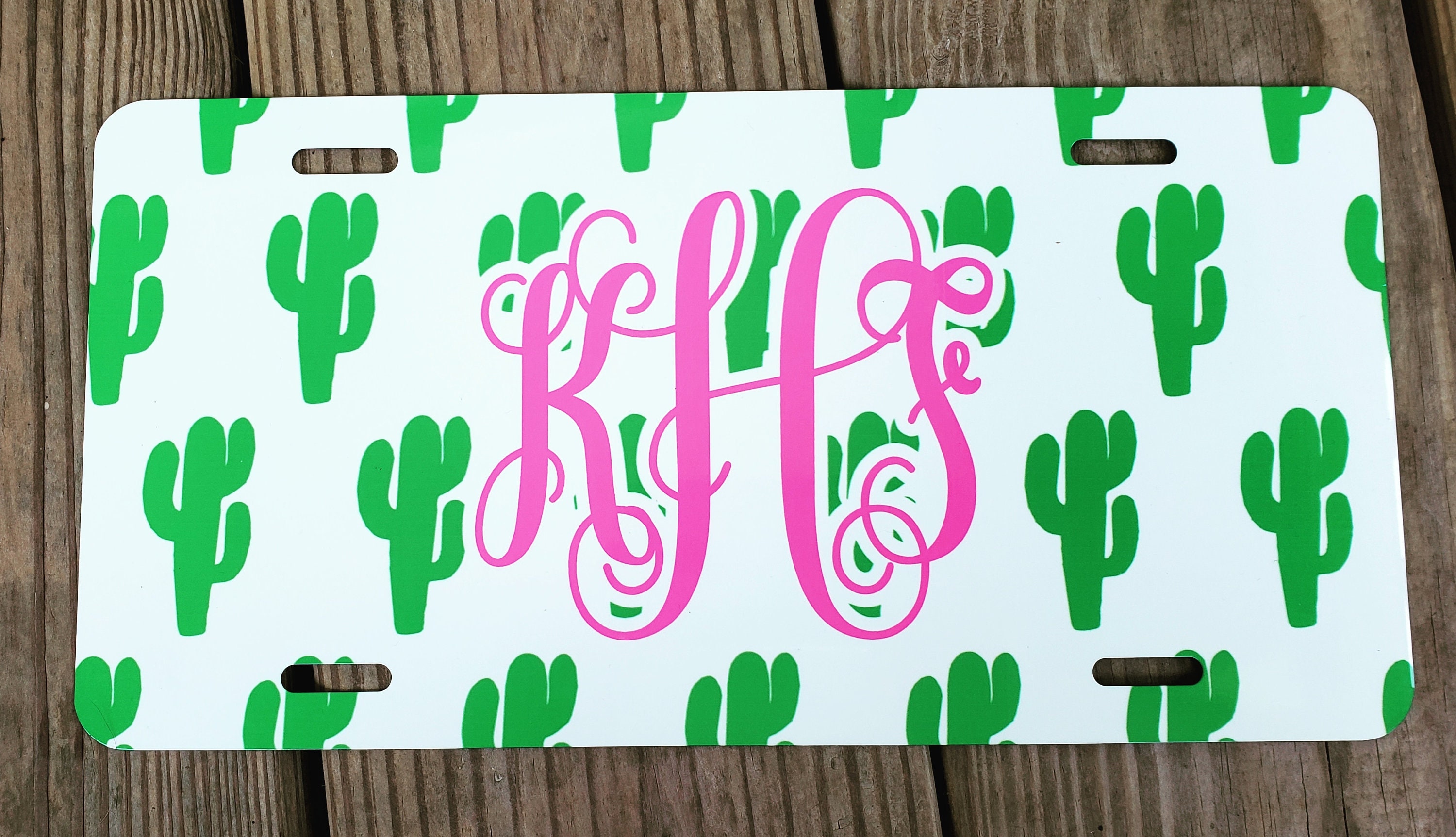 Cactus License Plate Car Tag Car Accessories Coasters - Etsy