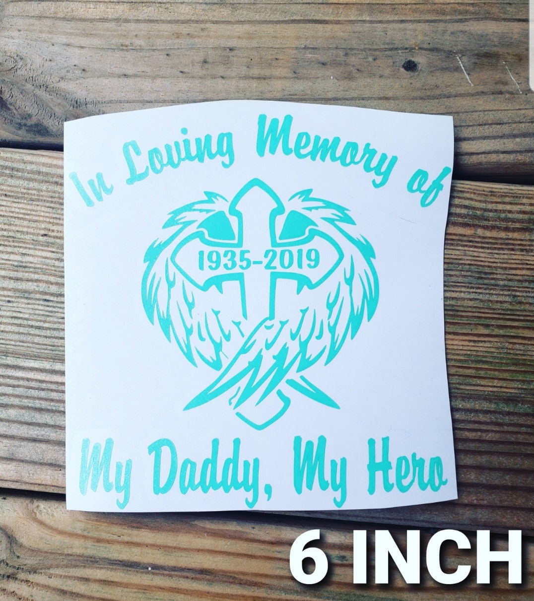 In Loving Memory Decal STICKER Car Decal Window | Etsy