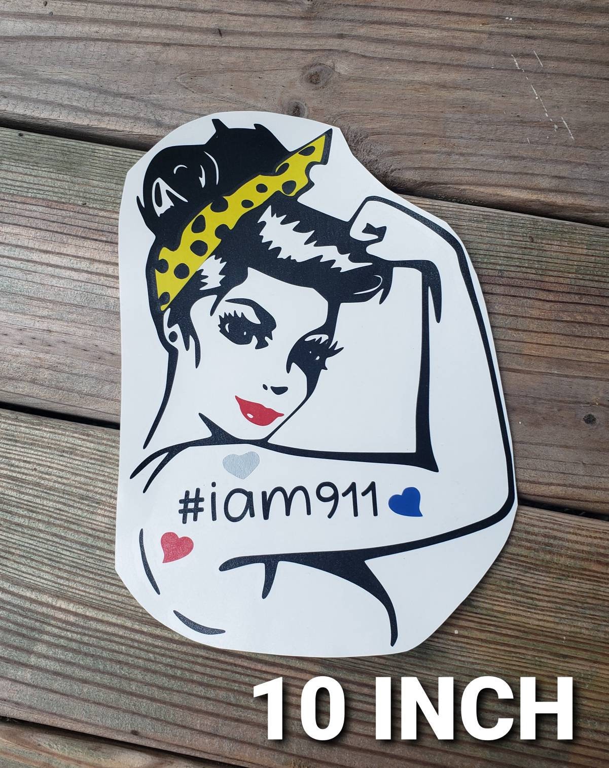 I Am 911 Strong Woman Decal STICKER Police Firefighter | Etsy