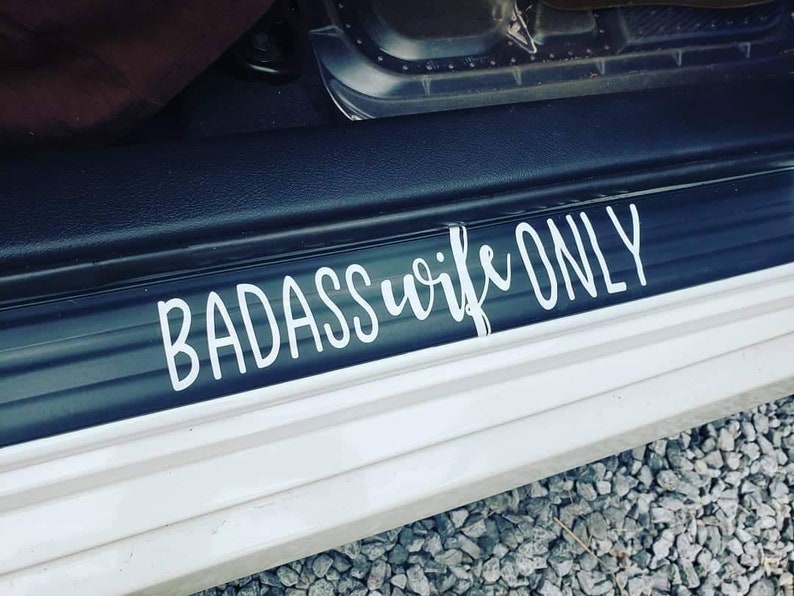 Badass Wife Only Fiance Girlfriend Car Decal Car - Etsy