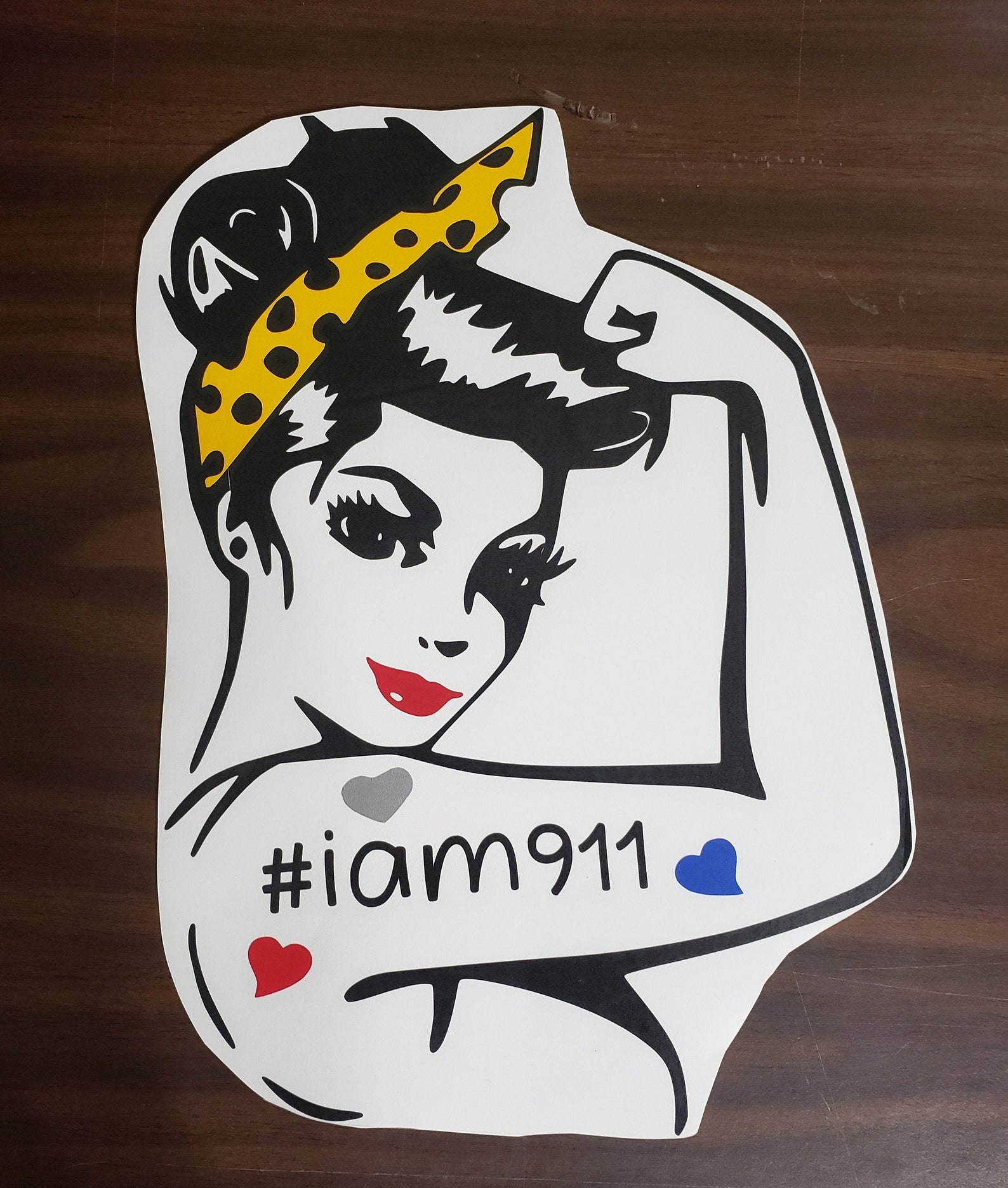 I Am 911 Strong Woman Decal STICKER Police Firefighter - Etsy