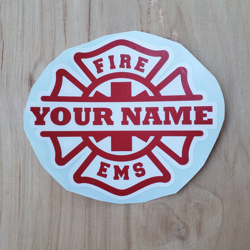 Custom Fireman Decal - Etsy