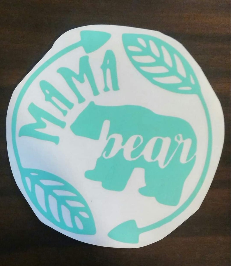 Mama Bear Car Decal Mom Decal Sticker Mother Moma - Etsy