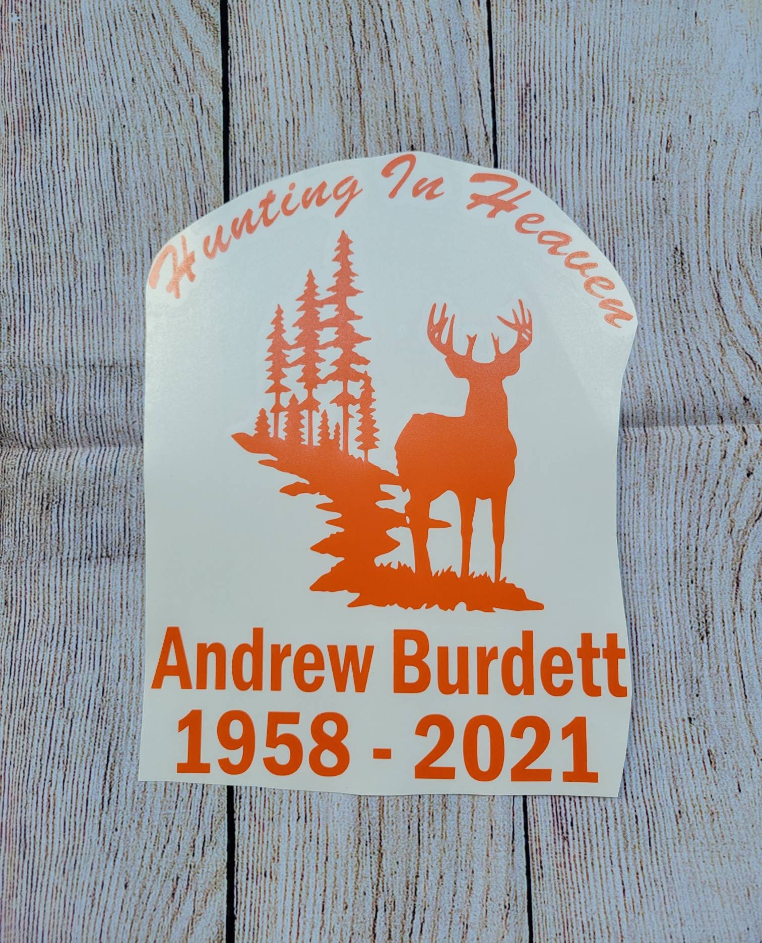 In Loving Memory Deer Decals