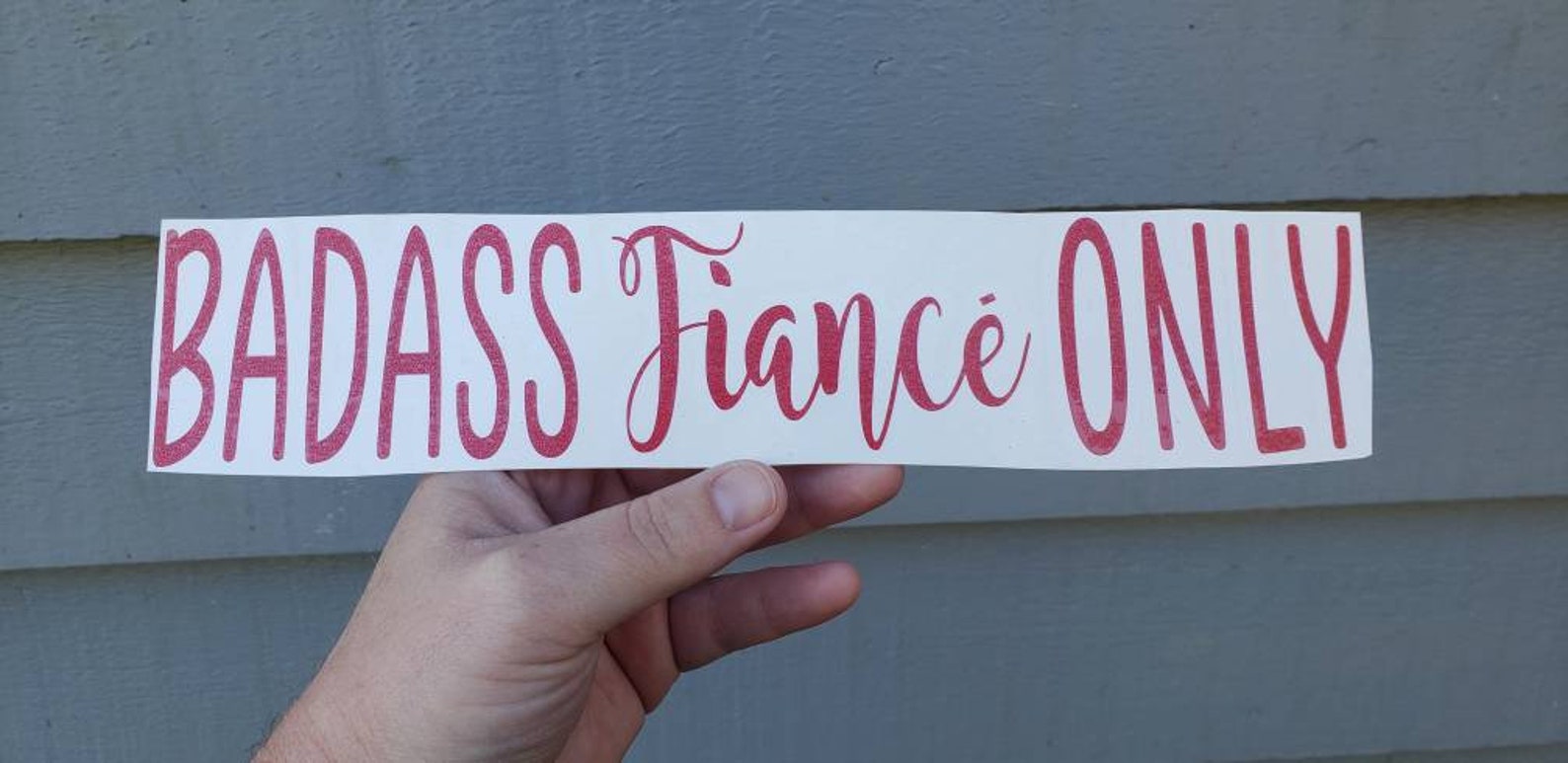 Badass Wife Only Fiance Girlfriend Car Decal Car - Etsy