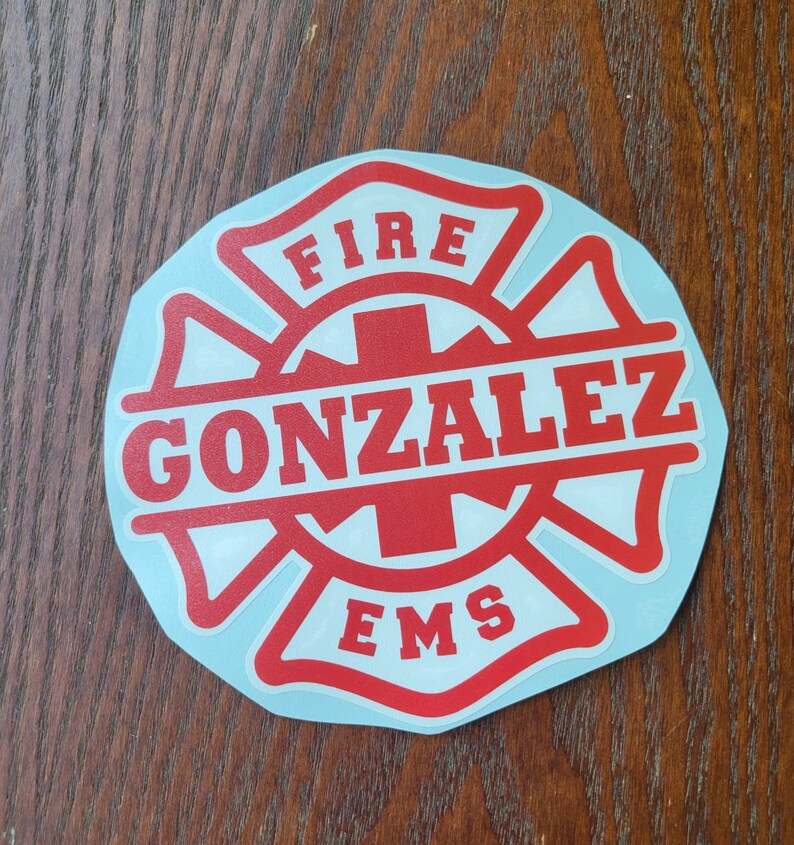 Fire EMS Decal Sticker Thin Red Line Fireman - Etsy