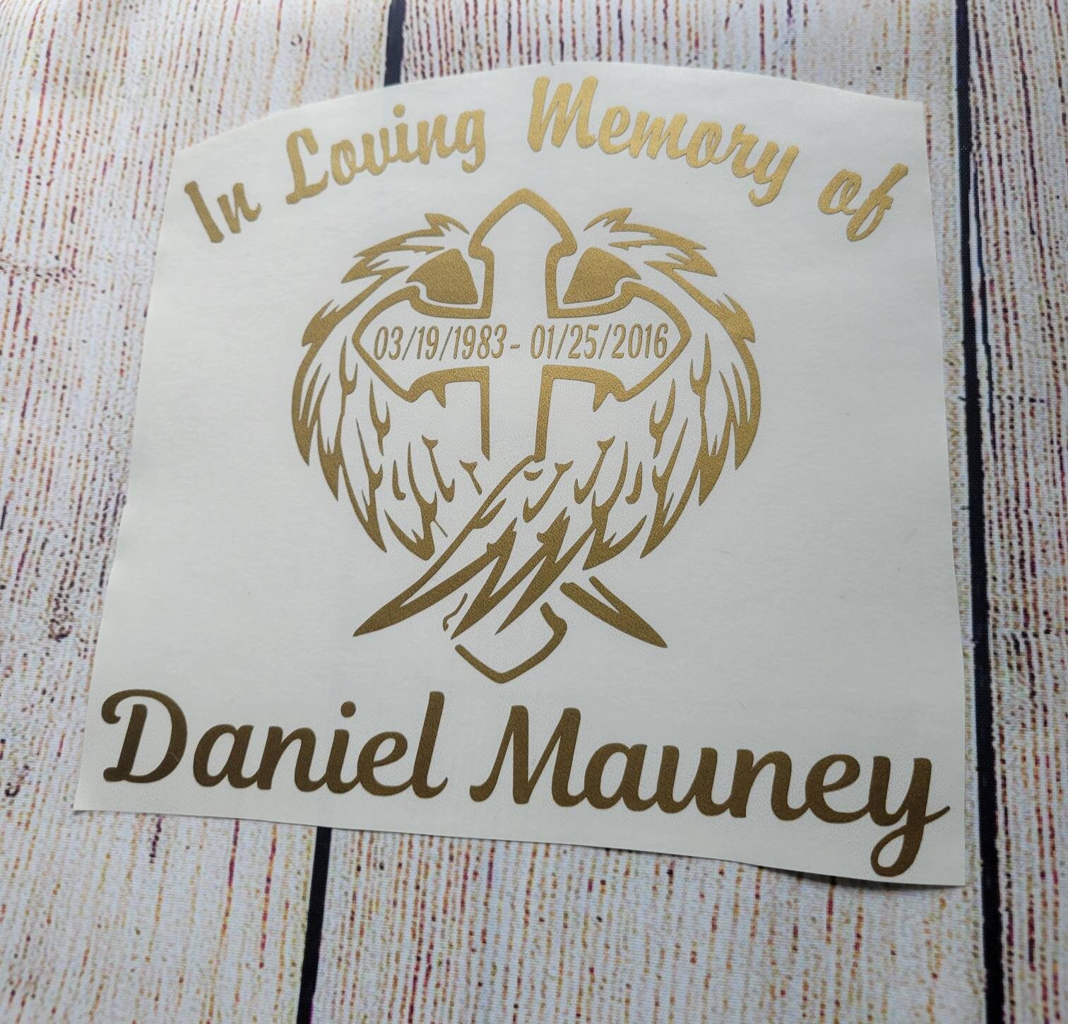 In Loving Memory Decal STICKER Car Decal Window - Etsy