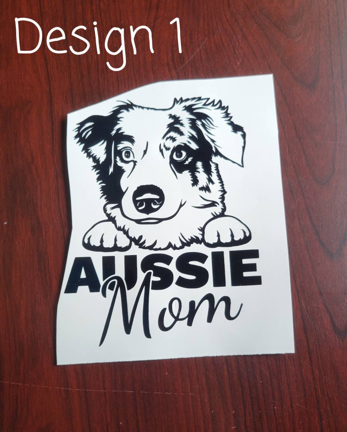 Aussie Mom Decal Australian Shepard Dog Mom Bandana Mom - Etsy