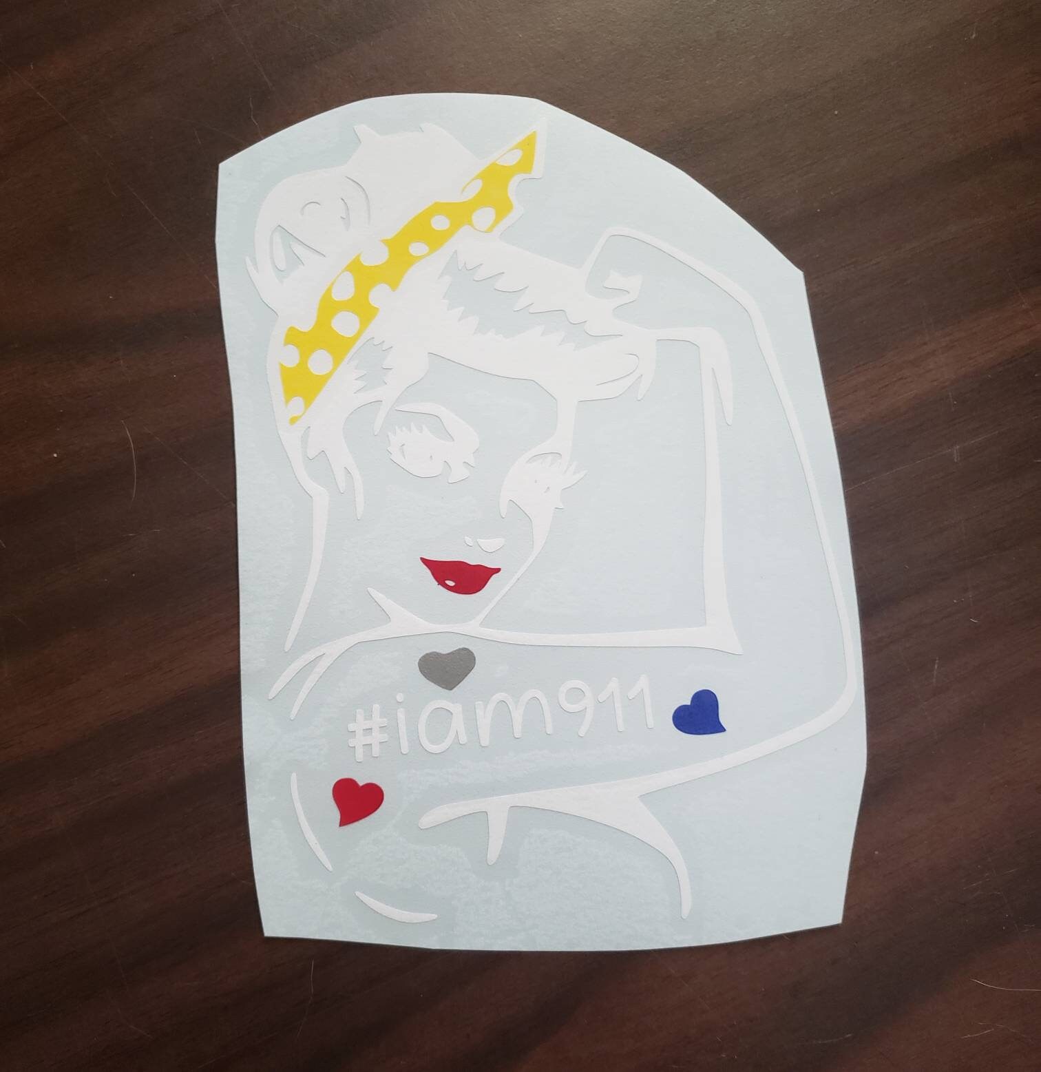 I Am 911 Strong Woman Decal STICKER Police Firefighter | Etsy