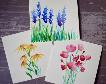 Watercolour cards | Etsy