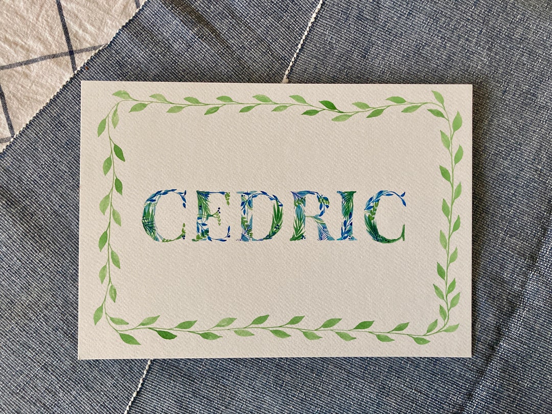Custom Watercolour Name Lettering - Etsy UK
