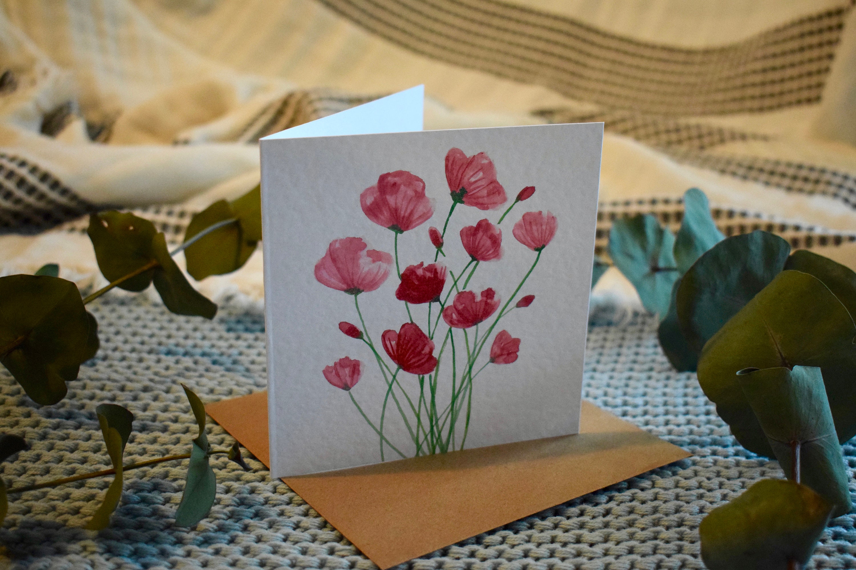 Set of 3 watercolour cards | Etsy