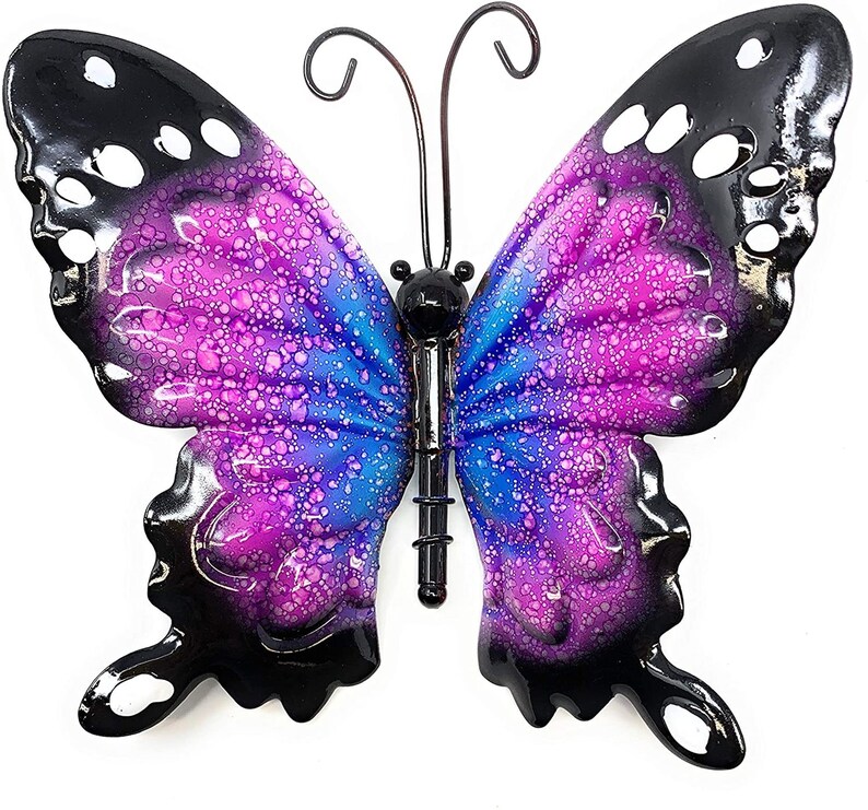 Metal Colorful Butterfly Sculptures Wall Art (set of 3 Pcs) - Etsy
