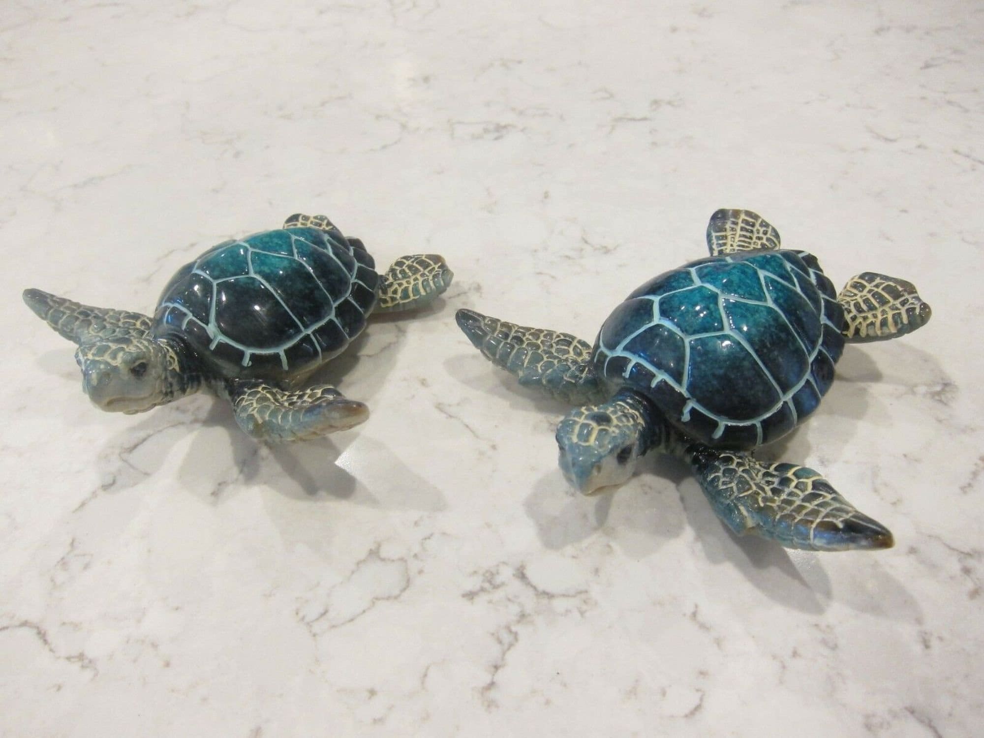 Blue Sea Turtle Magnets for Fridge 2 Pcs Home Decor/ Fine | Etsy