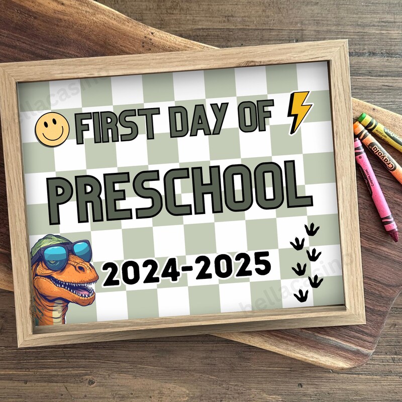 Preschool Sign - Etsy