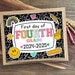 First Day of 4th Grade Sign, First Day of School Sign, Printable 4th ...