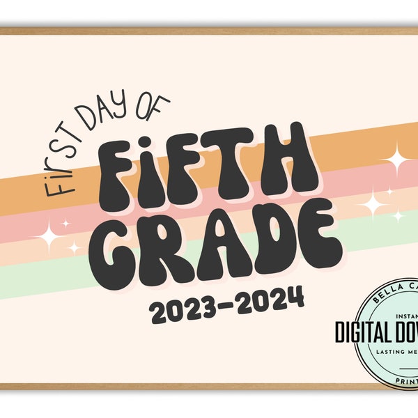 5th Grade Sign - Etsy