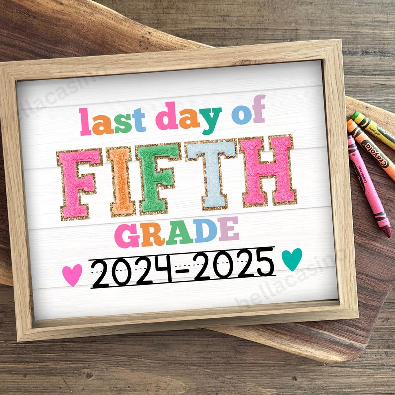 5th Grade Sign - Etsy