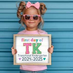 First Day of Transitional Kindergarten Printable Sign - Instant ...