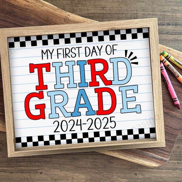 First Day of School Sign Printable - Etsy