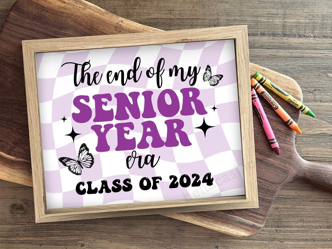 Last Day of Senior Year, Last Day of High School Printable Sign ...