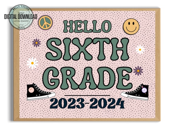 6th Grade Sign