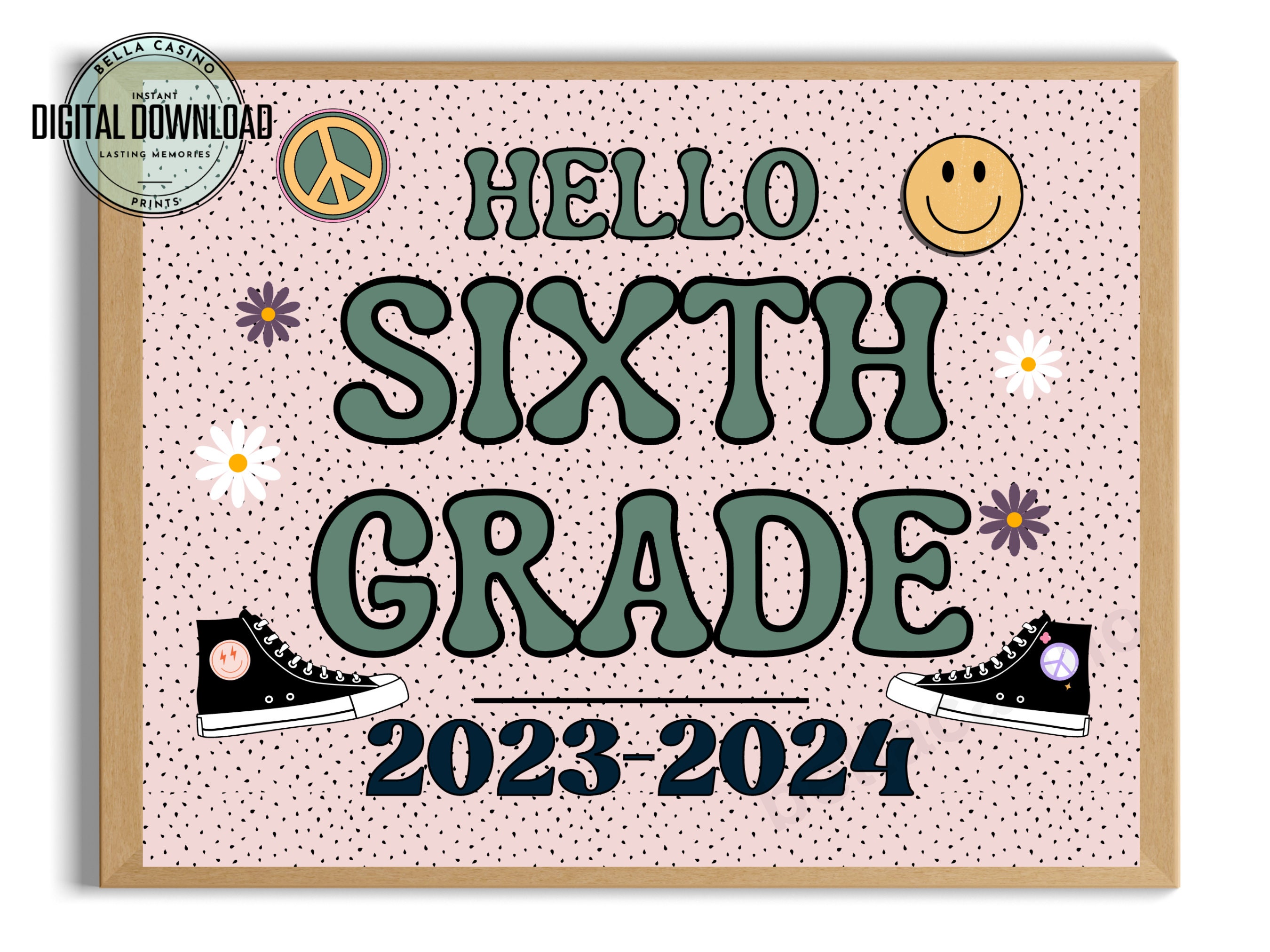 Welcome To 6th Grade Sign