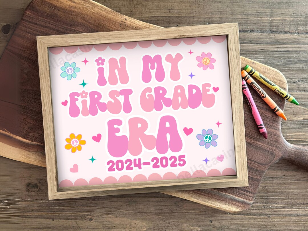 First Day of First Grade Printable Sign Instant Digital Download Back ...