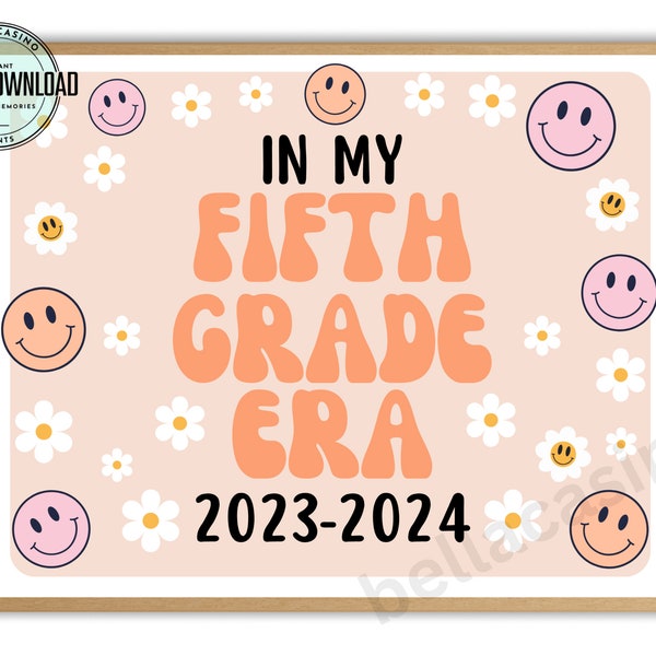 5th Grade Sign - Etsy