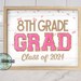 LAST DAY of 8th Grade Sign, Last Day of School Sign, Printable 8th ...