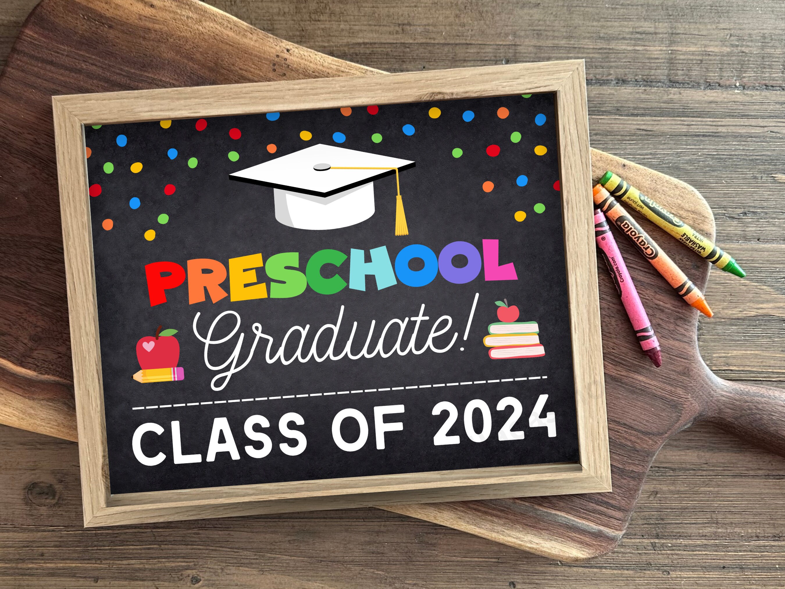 Pre-k Graduate Sign, Last Day of Preschool, Printable Preschool Grad ...