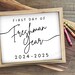 First Day of Freshman Year Printable Sign Instant Digital Download Back ...
