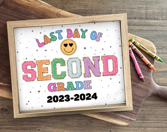 LAST DAY of 4th Grade Sign, Last Day of School Sign, Printable 4th ...
