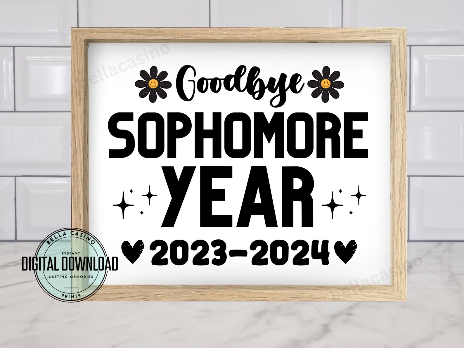 LAST Day of Sophomore Year Sign, LAST Day of High School Sign ...