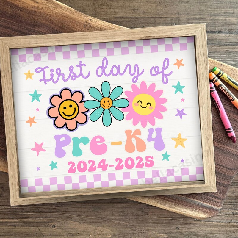 First Day of Pre K - Etsy