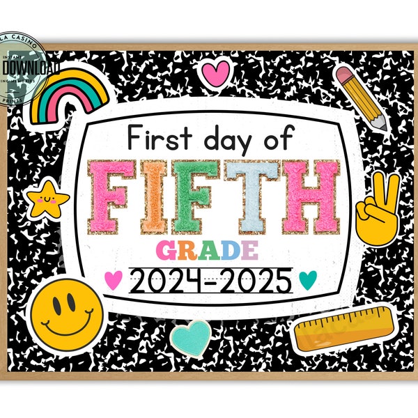 5th Grade Sign - Etsy