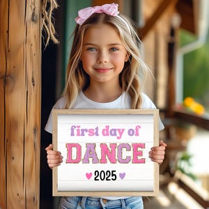 First Day of Dance Class Sign, First Day of Dance Sign, Printable Dance ...
