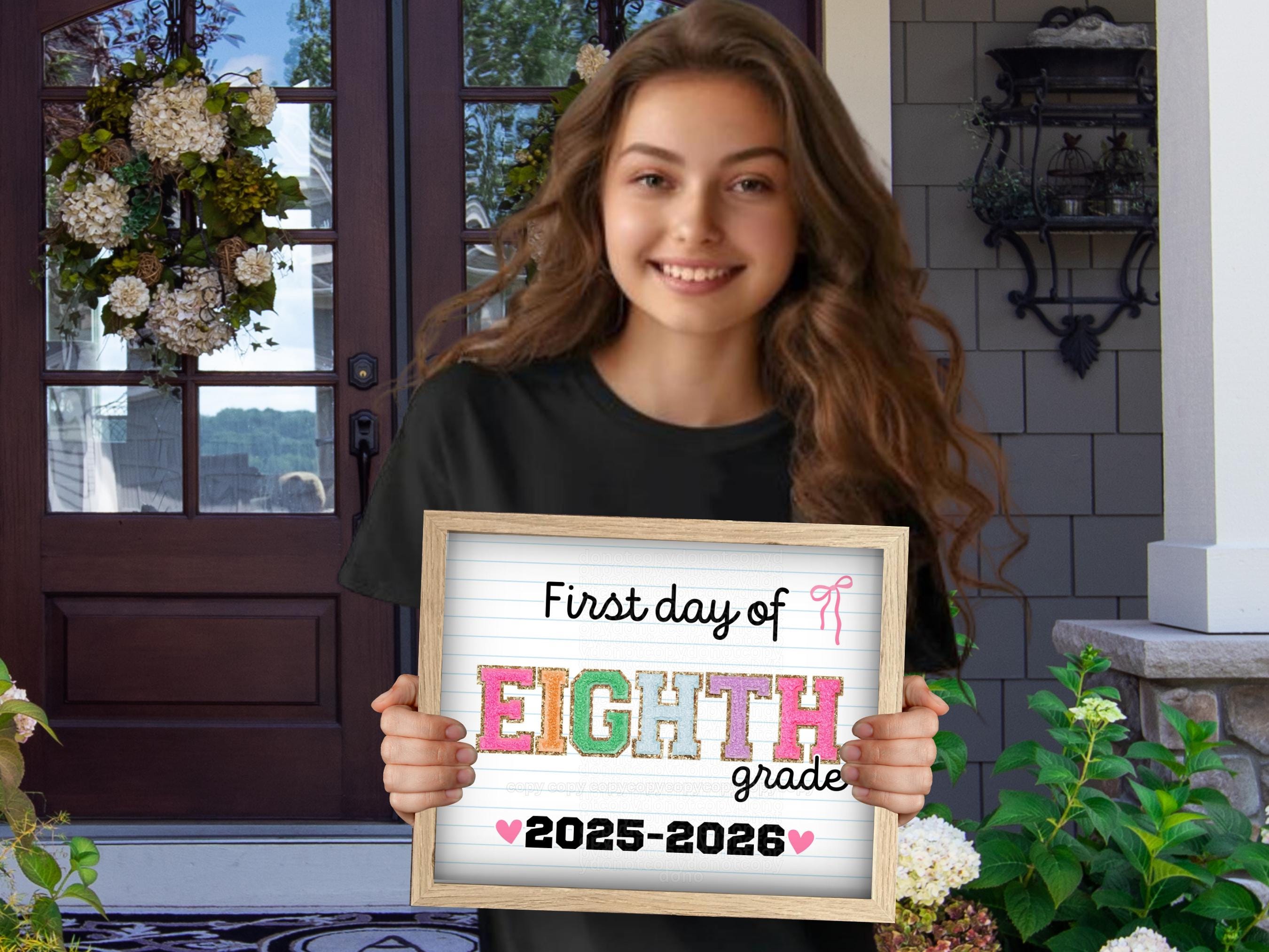 First Day of 8th Grade Sign Printable, Back to School Photo Prop, 8th ...