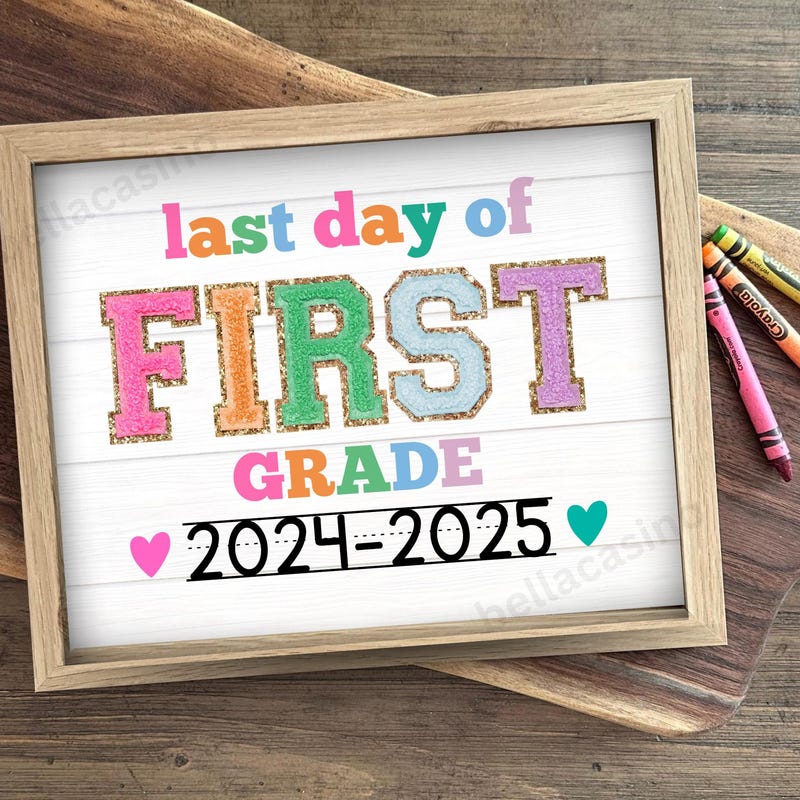 Last Day of 1st Grade - Etsy
