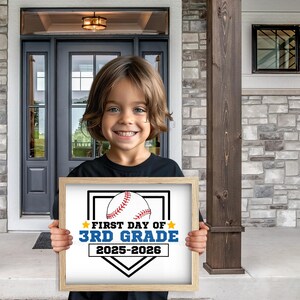 First Day of 3rd Grade Sign, First Day of School Sign, Printable 3rd ...