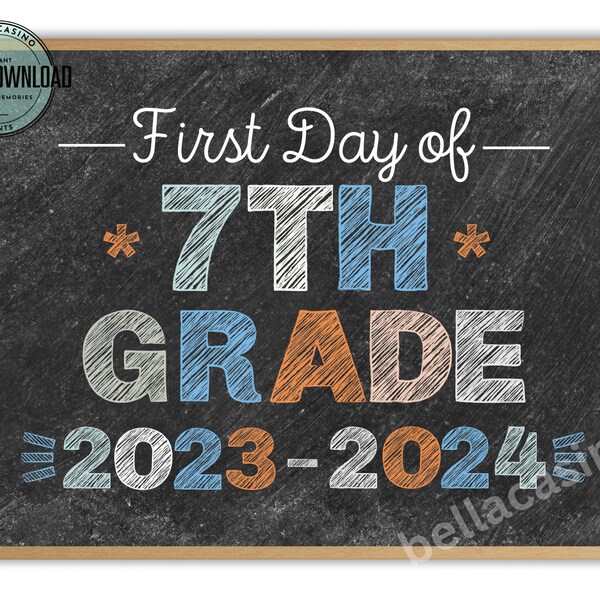 First Day Chalkboard - Etsy