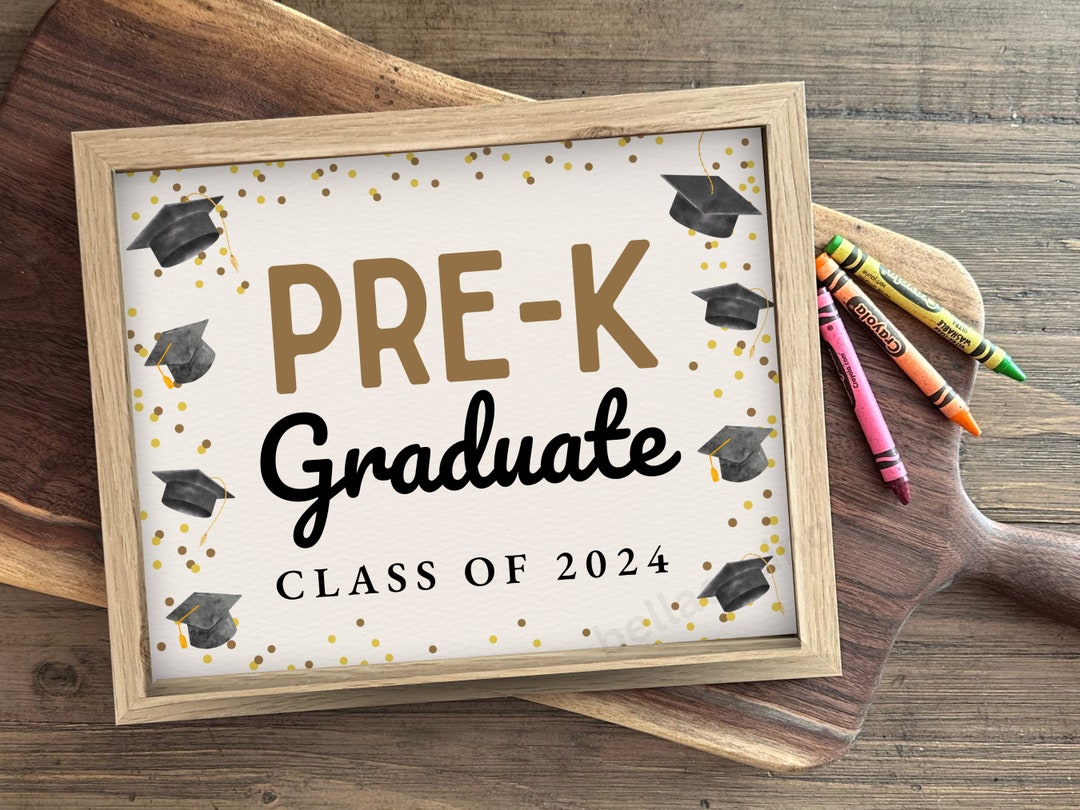 Pre-k Graduation Sign, Last Day of Preschool, Printable Preschool ...