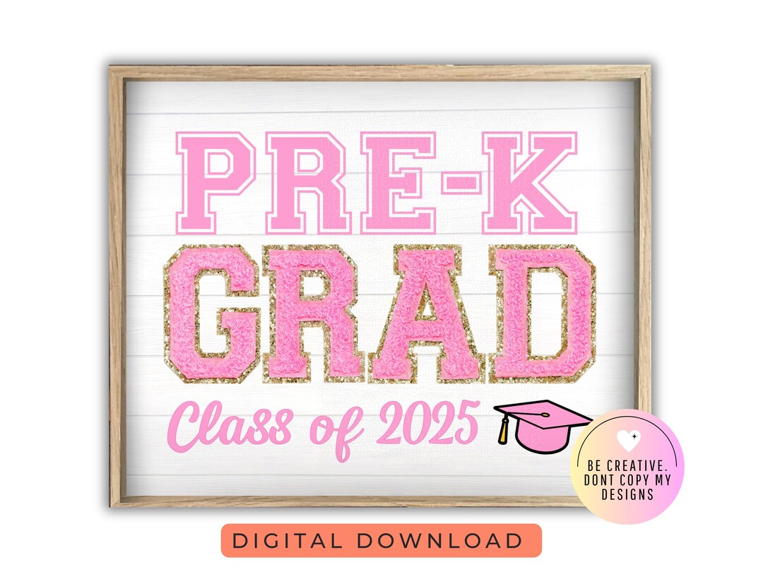 Pre-k Graduate Sign, Last Day of Preschool, Printable Preschool ...
