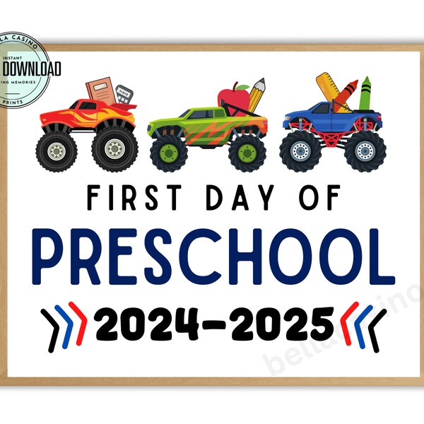 Preschool Sign - Etsy