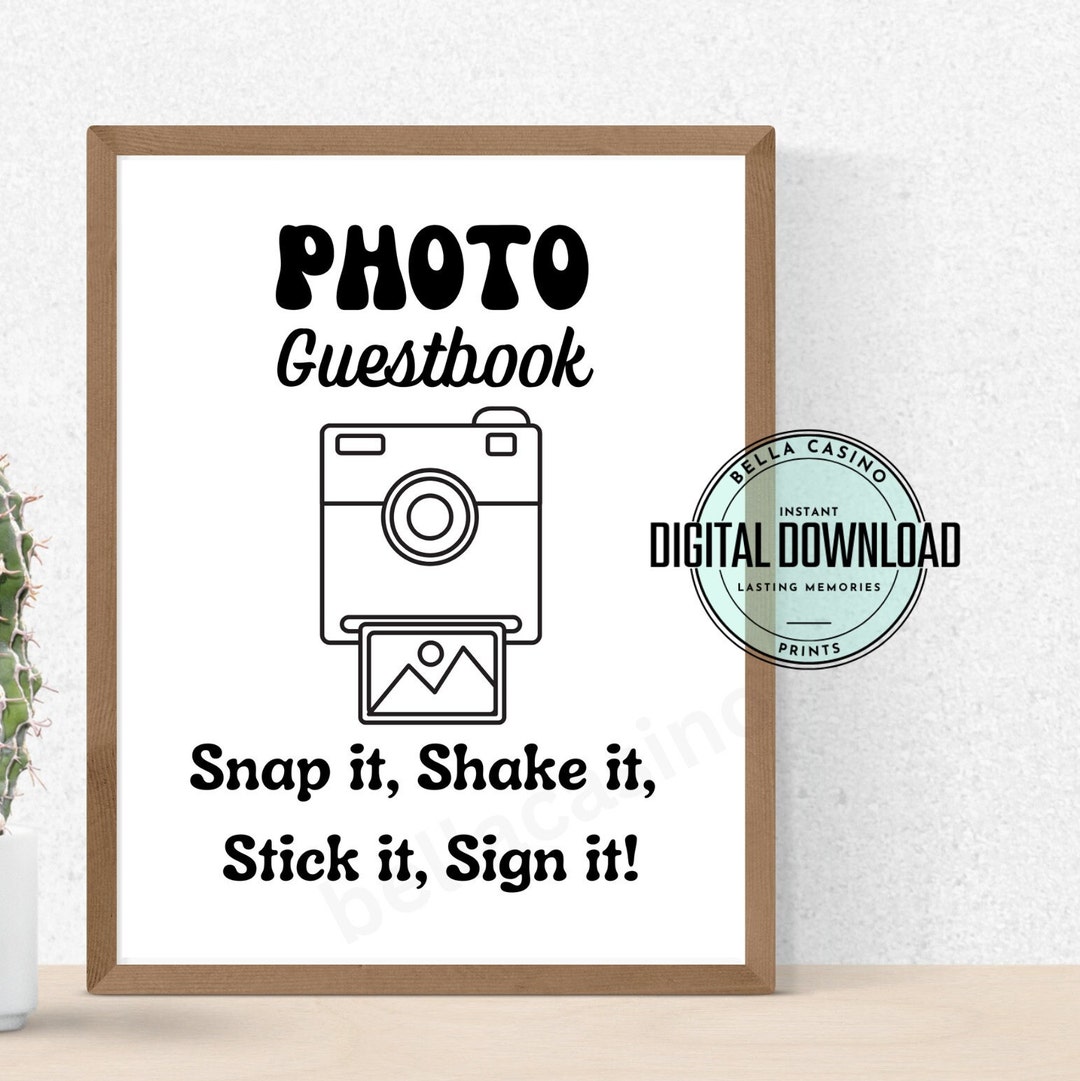 Photo Booth Sign Picture Table Sign Printable Sign Digital - Etsy