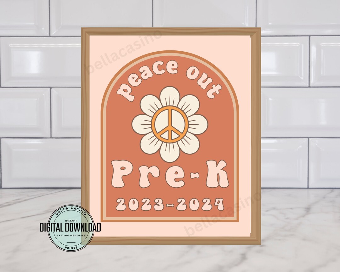 Pre-k Graduation Sign, Last Day of Preschool, Printable Preschool ...