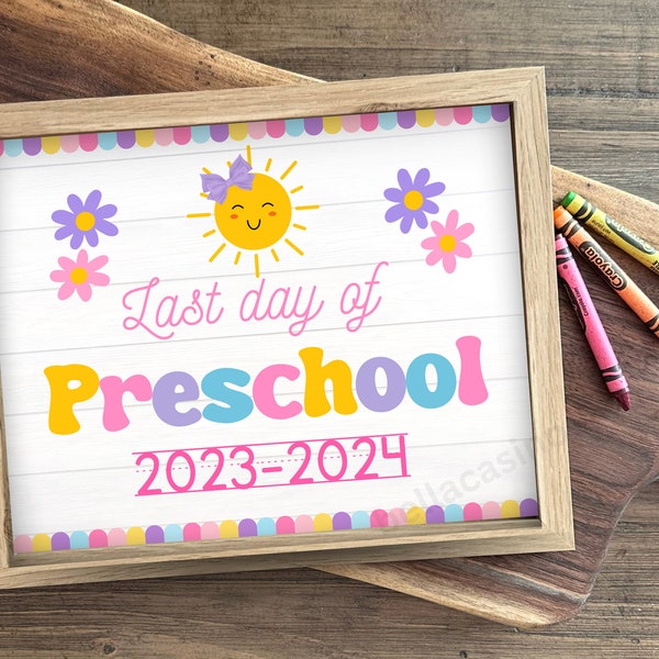 Preschool Sign - Etsy